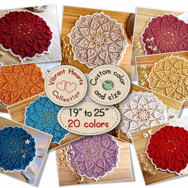 Colored Doilies - Etsy