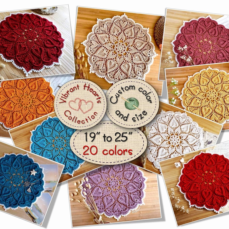 Colored Doilies - Etsy