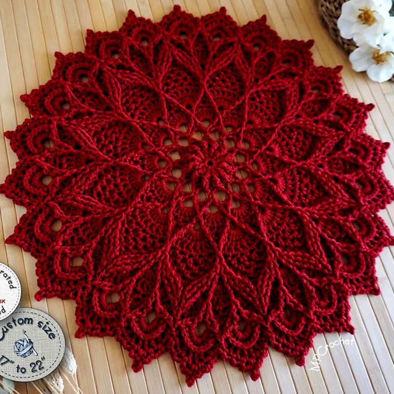 Red Doilies - Etsy