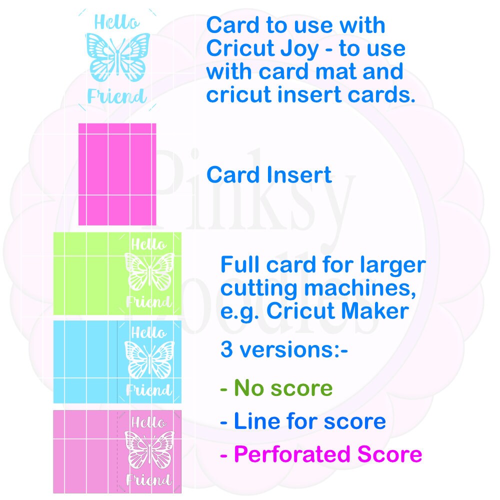 Hello Friend Card Svg Cut File With Pop up Butterfly Cricut - Etsy