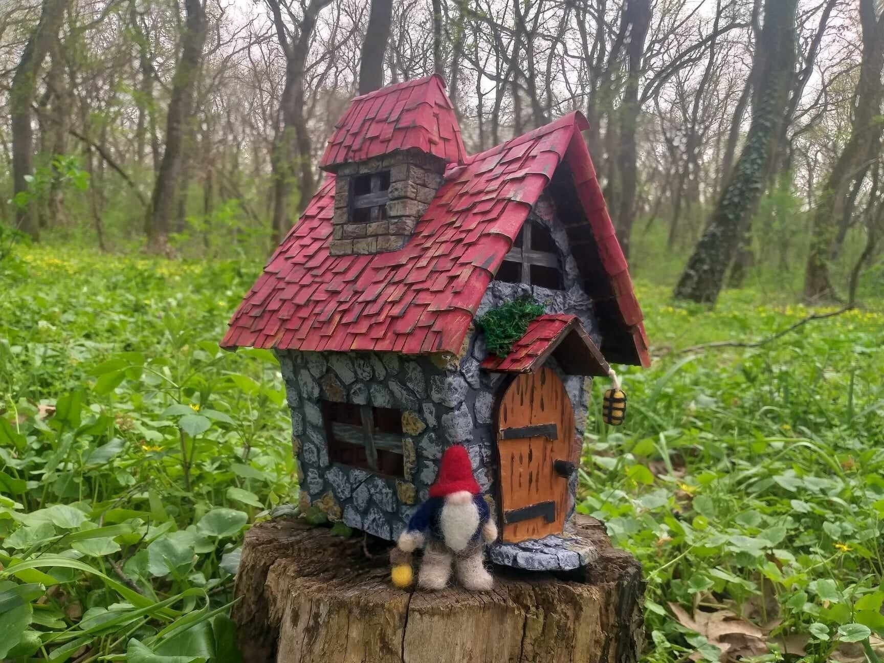 Handmade Forest Fairy House With Gnome House for Gnome and Fairies From ...
