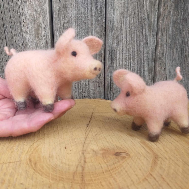 Felt Pig - Etsy