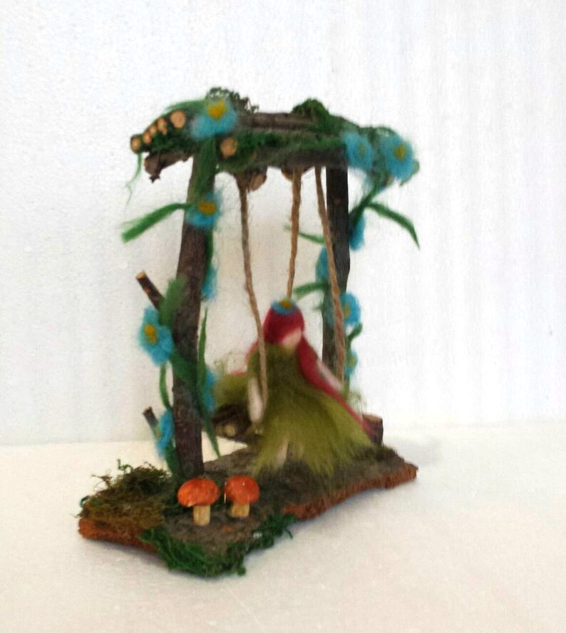 Fairy Garden Swing Fairy Swing Miniature Swing Fairy House Furniture ...