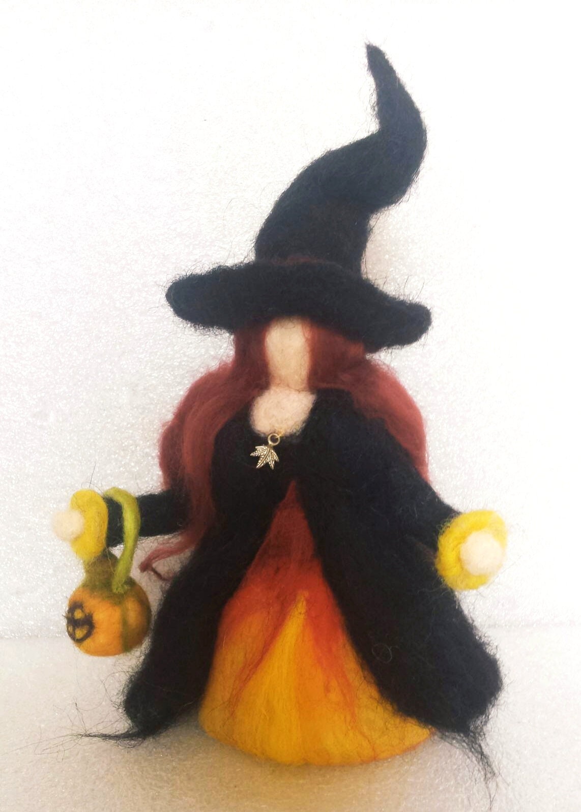 Needle Felted Witch Needle Felted Art Witch for Halloween Decor ...