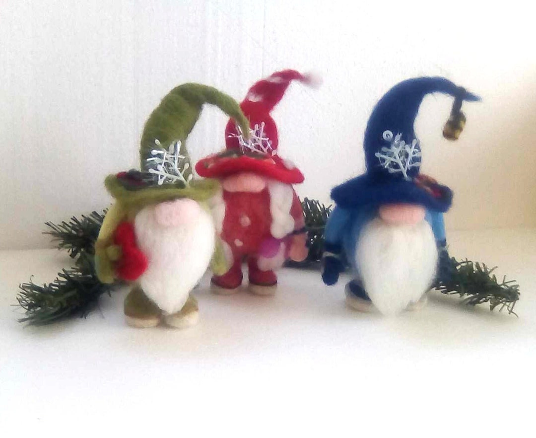 Nordic Gnomes Needle Felting Gnomes Toy Scandinavian Tomte Needle ...