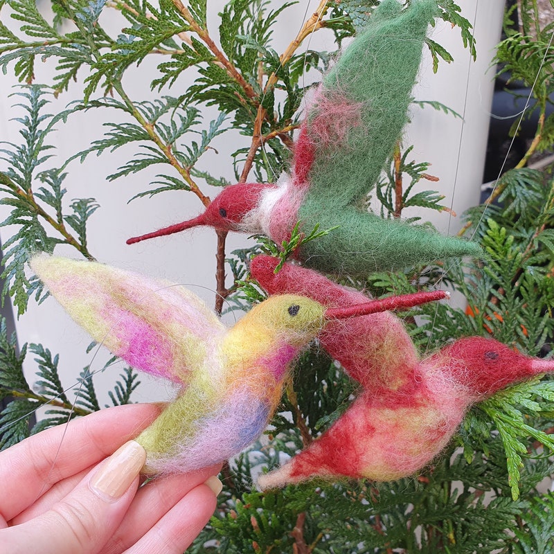 Felted Hummingbird - Etsy
