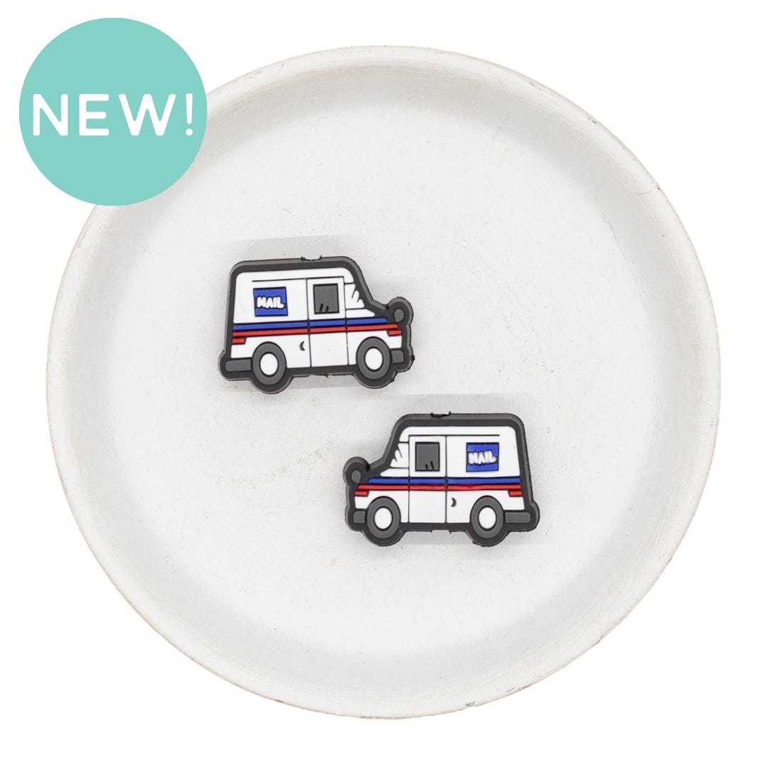 USPS Mail Truck Silicone Focal Bead 21x31mm (package of 2) - Etsy