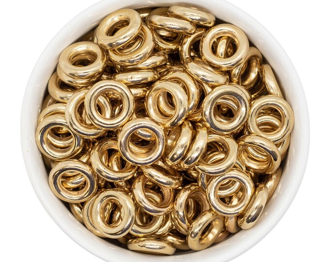 Jumbo Gold Ring Spacer Beads 15x4mm (package of 20) - Etsy