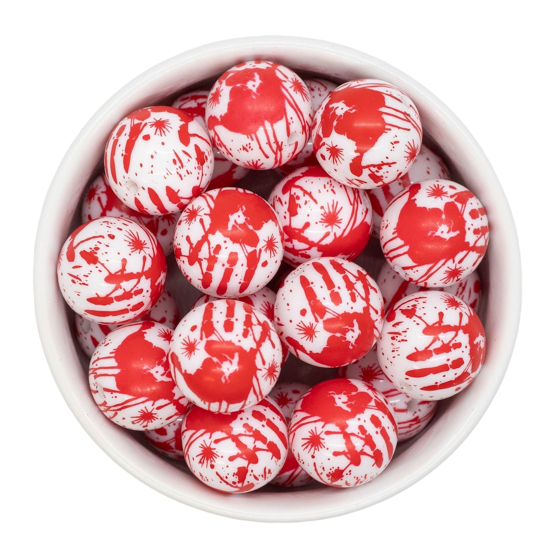 True Crime Overlay Printed Beads 20mm - Etsy