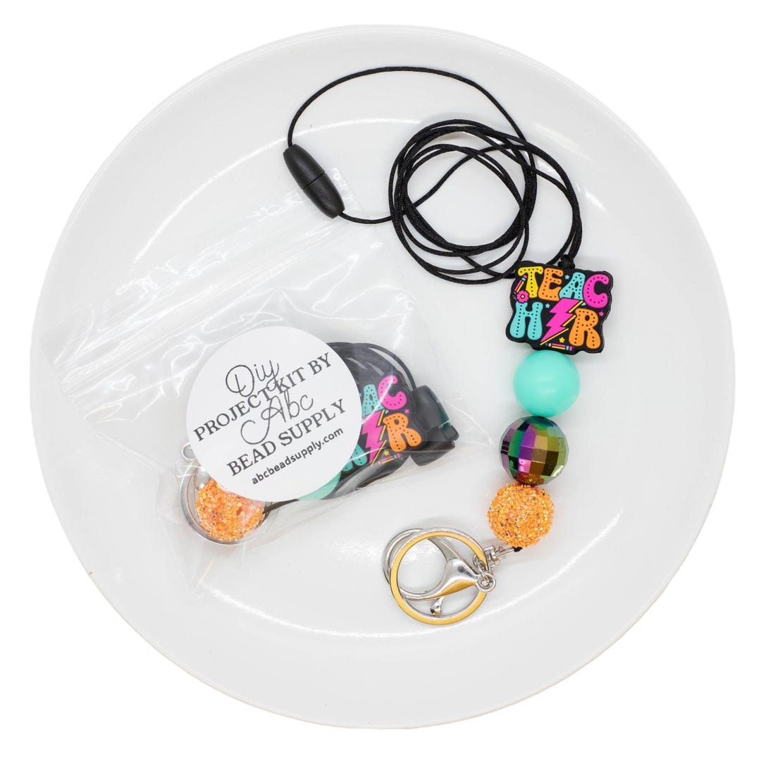 Teacher Lightening Bolt Lanyard Kit - Etsy