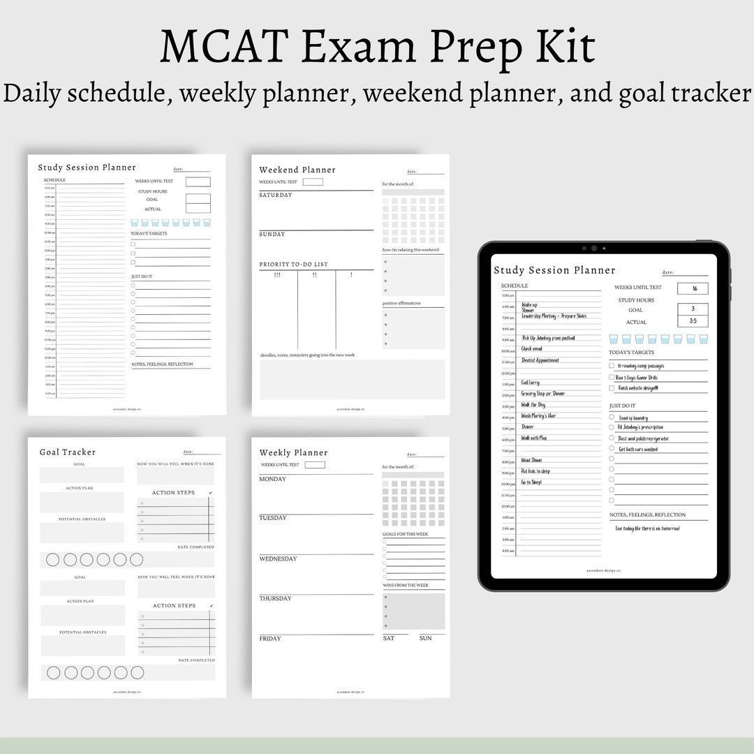 For Medical School Applicants, MCAT Study Kit - Exam Preparation Pack ...