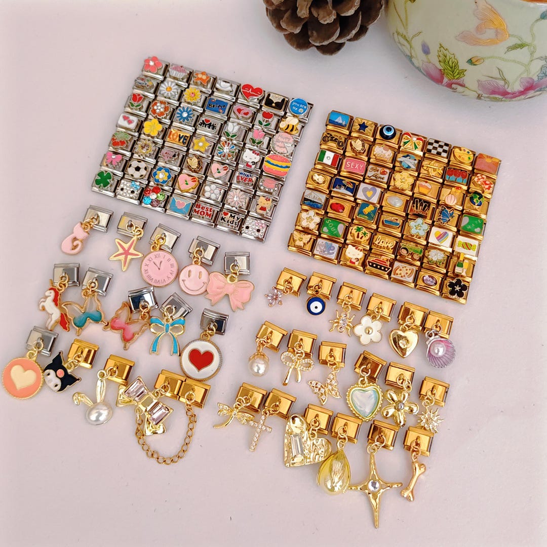 Italian Charm Bracelet Gold，hundreds of Italian Bracelet Jewelry , Pick ...