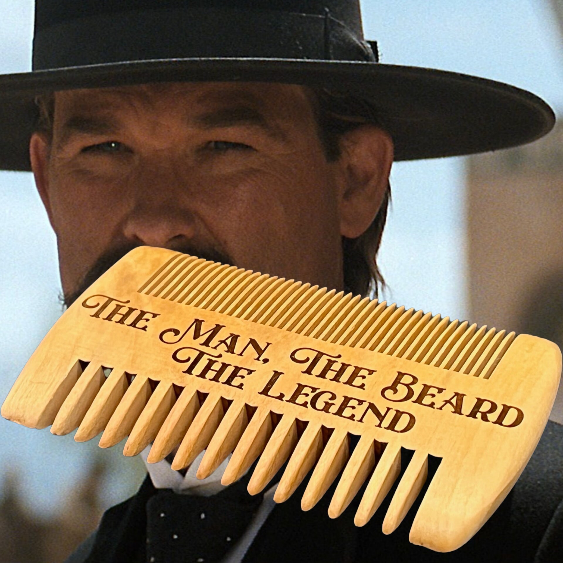 The Man the Myth the Legend Beard Comb - Etsy