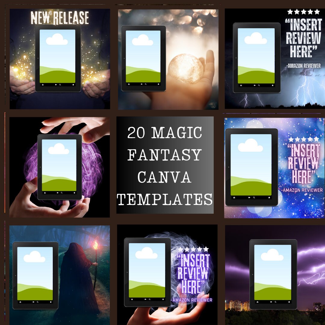 Urban Fantasy URBAN MAGIC Canva Templates for Instagram, Facebook ...