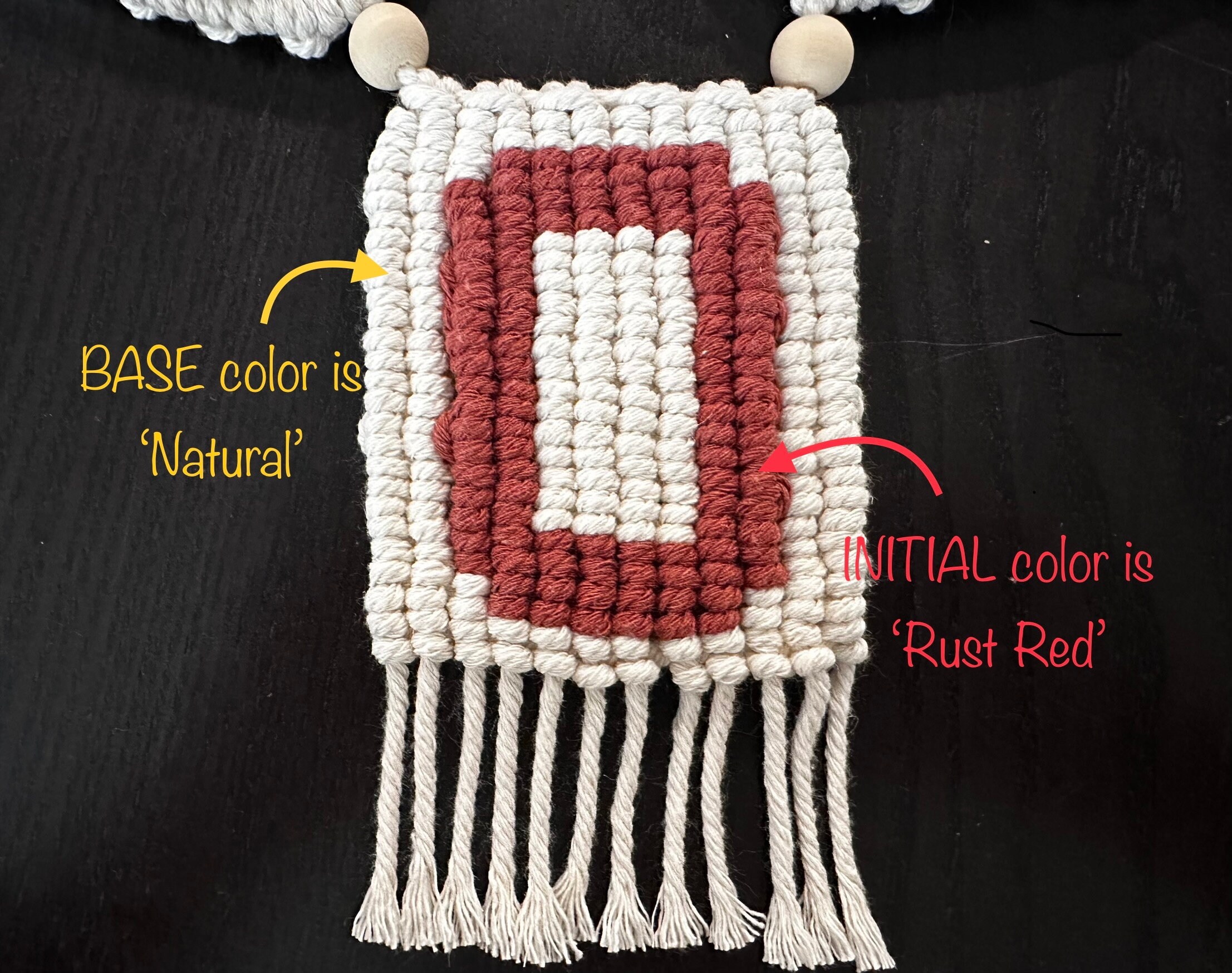 Macrame BOO Tapestry Macrame Sign Wall Hanger Boho Style - Etsy