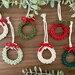 Macrame Christmas Mini Wreath Ornaments (type-b) - Etsy