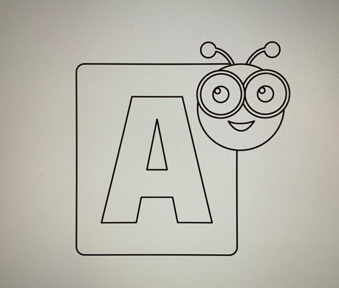 Alphabet Coloring Pages for Kids - Etsy