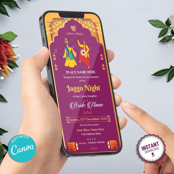 Jaggo Invitation Digital - Etsy