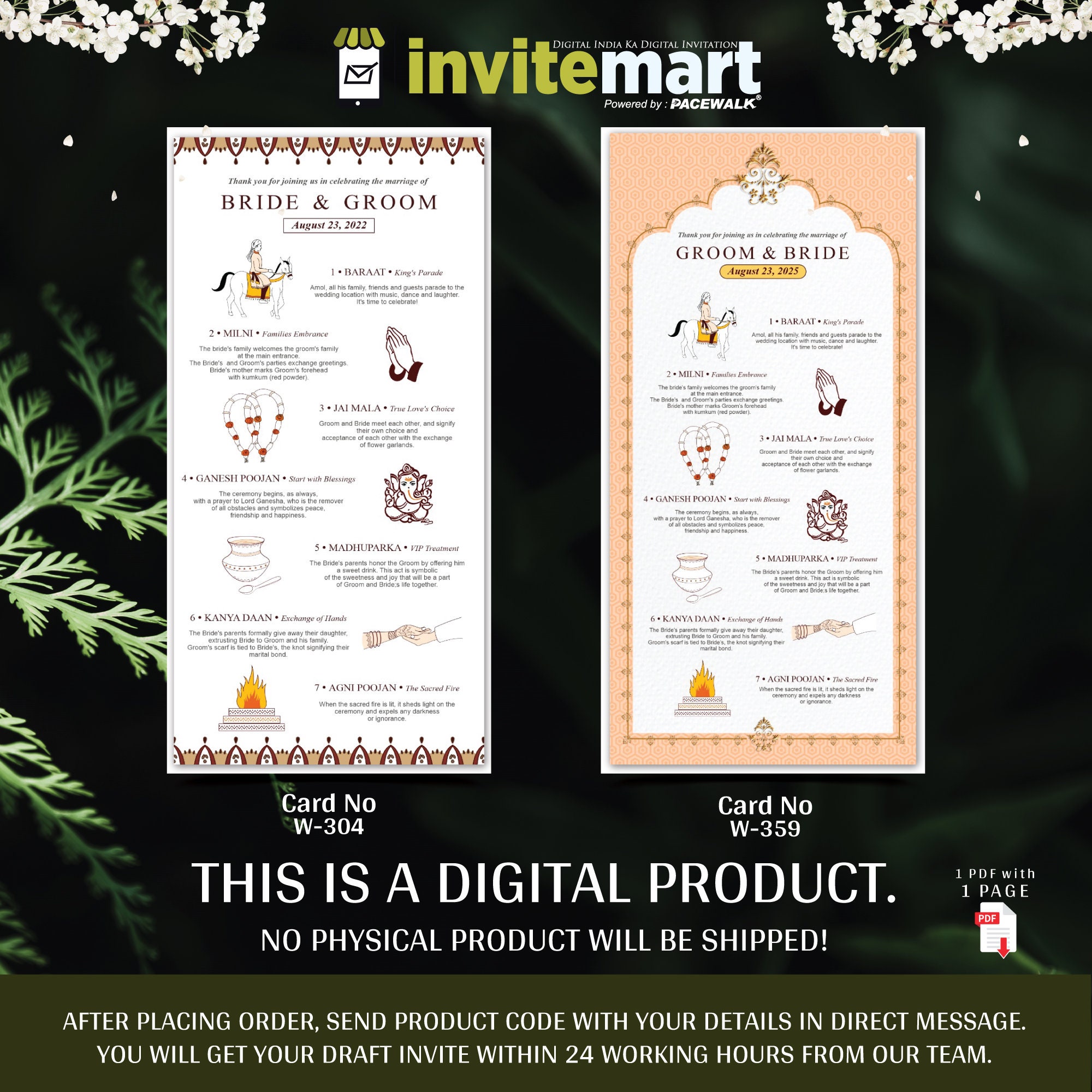 All in One Wedding Invitation Card | Digital Invitation | Whatsapp ...