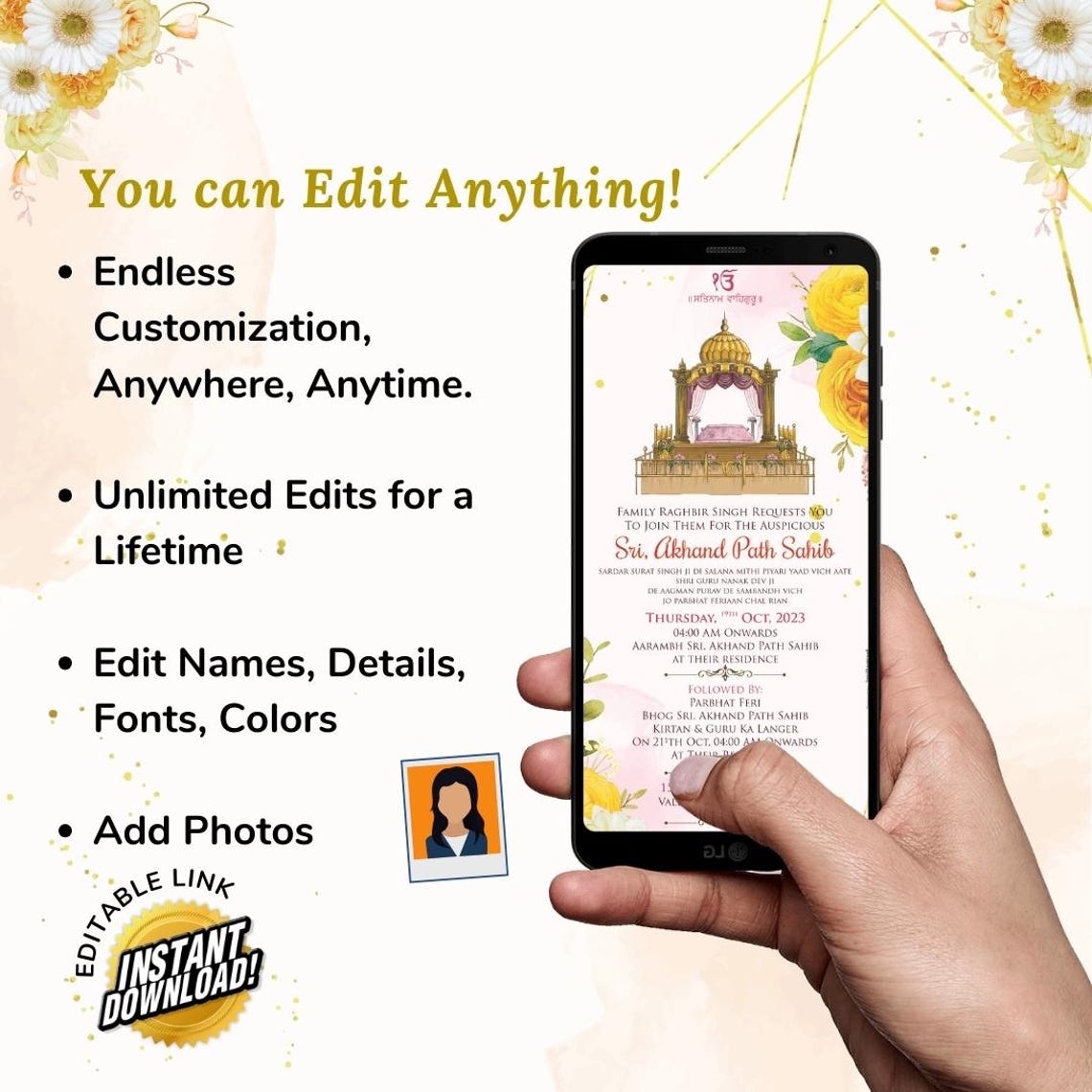 Akhand Path Invites Sikh Invitations, Sri Akhand Path Sahib Invite ...