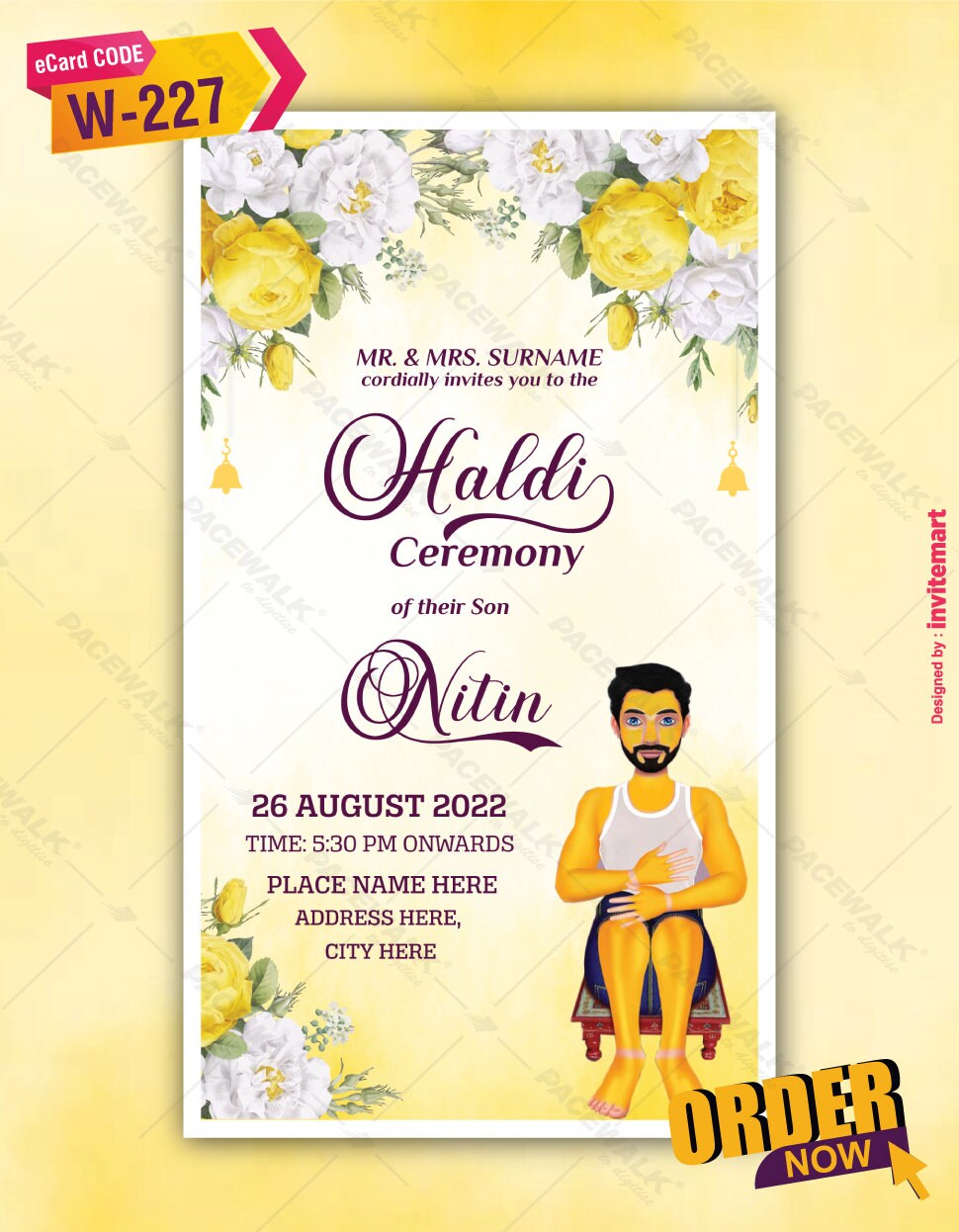 Haldi Invitation Templates