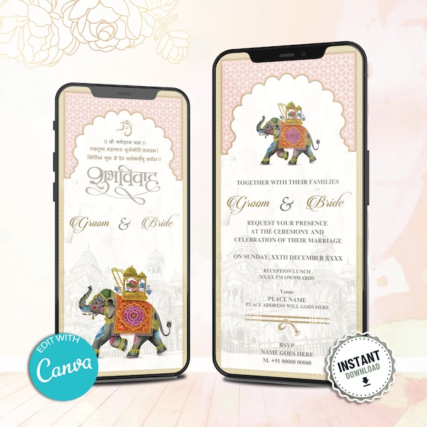 Shubh Vivah Card - Etsy