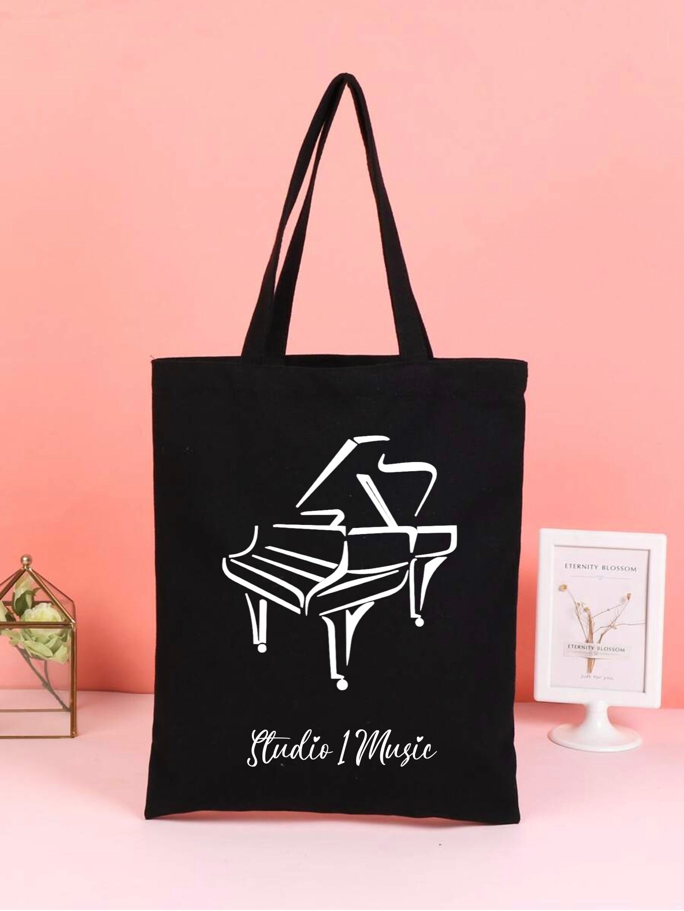 Elegant Grand Piano Sheet Music Tote Bag: Carry Your Melody in Style - Etsy