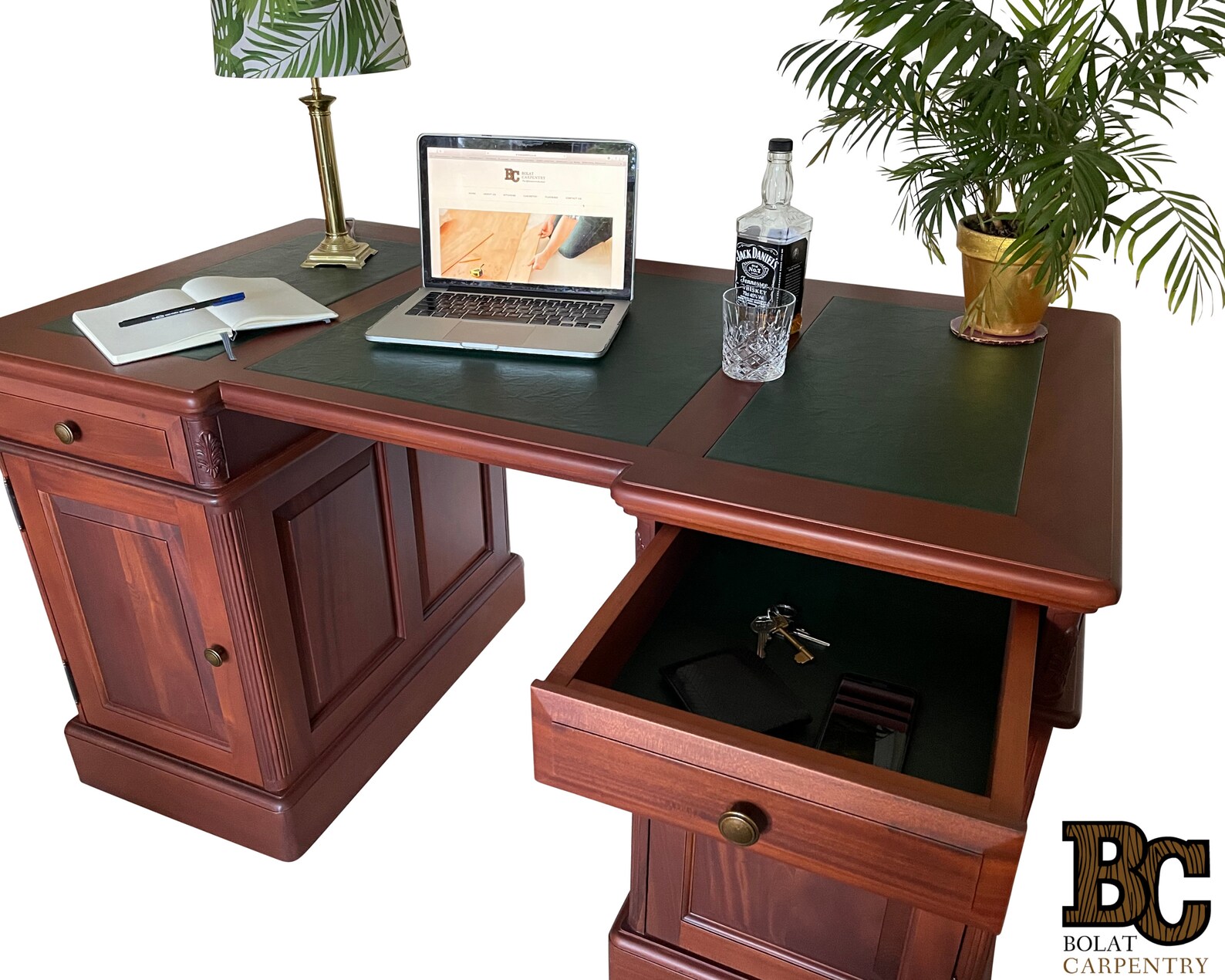 Solid Mahogany Desk - Hand Crafted in the UK - Etsy UK