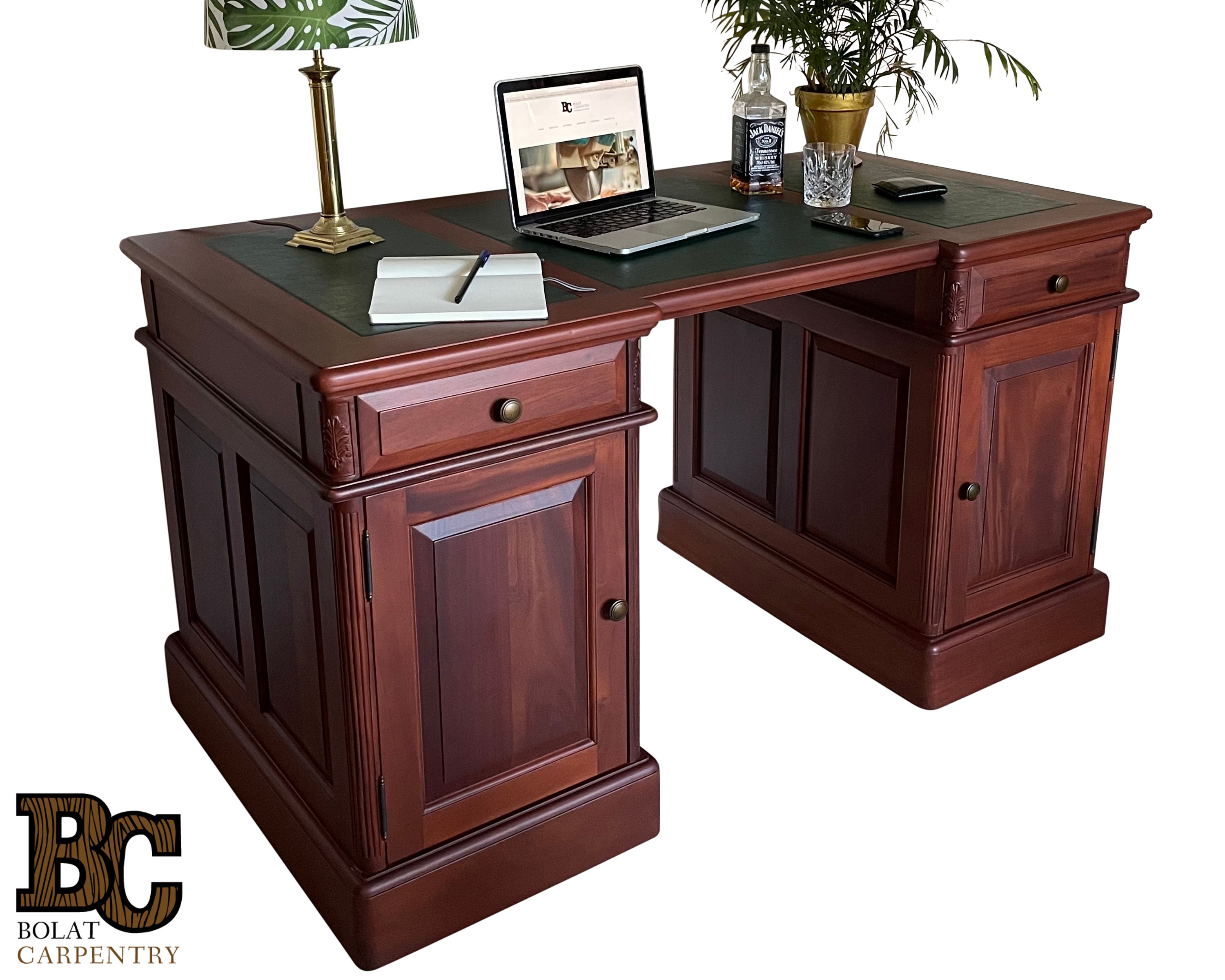 Solid Mahogany Desk - Hand Crafted in the UK - Etsy UK