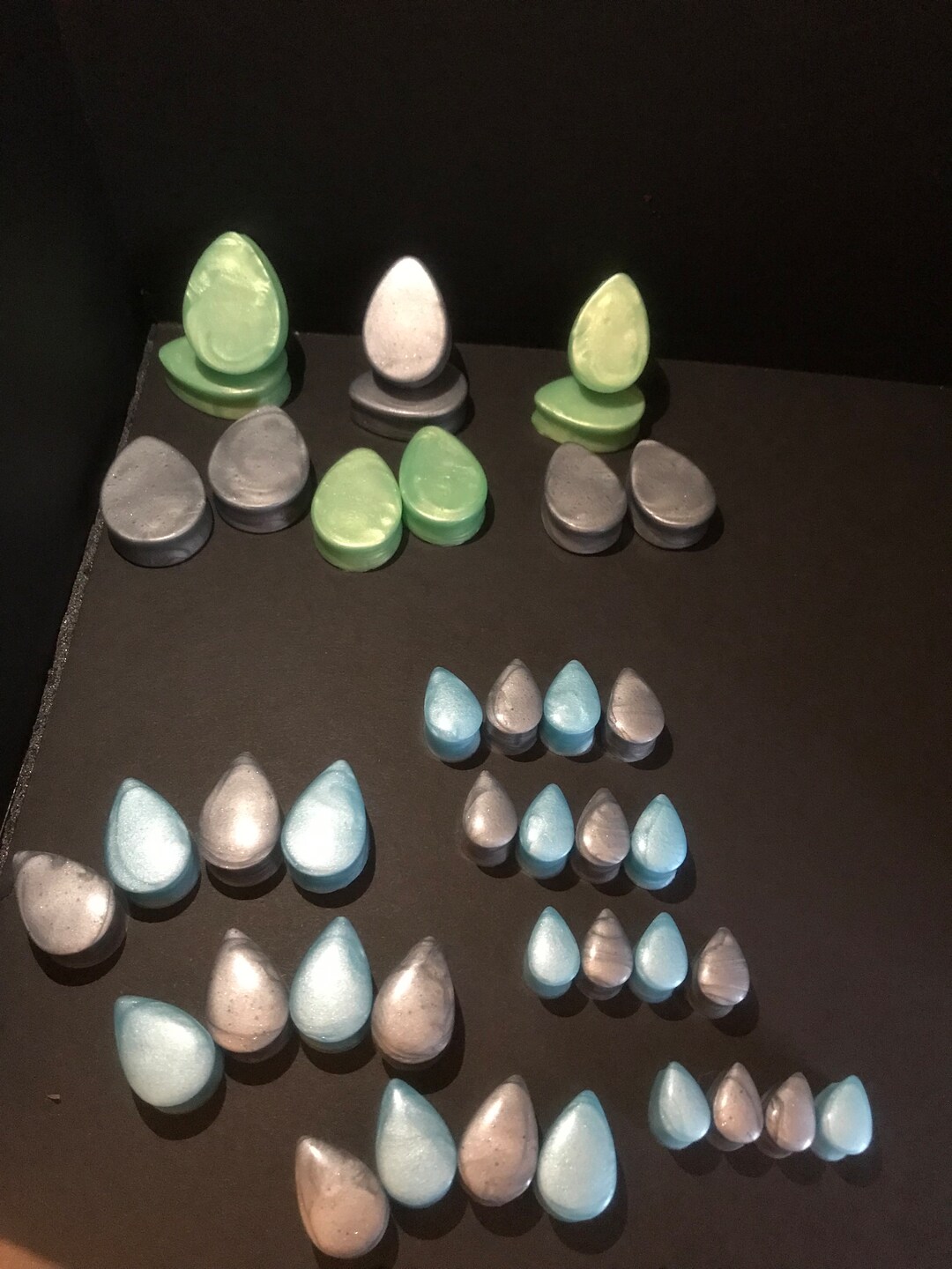 Solid Silicone Tear Drop Plugs - Etsy