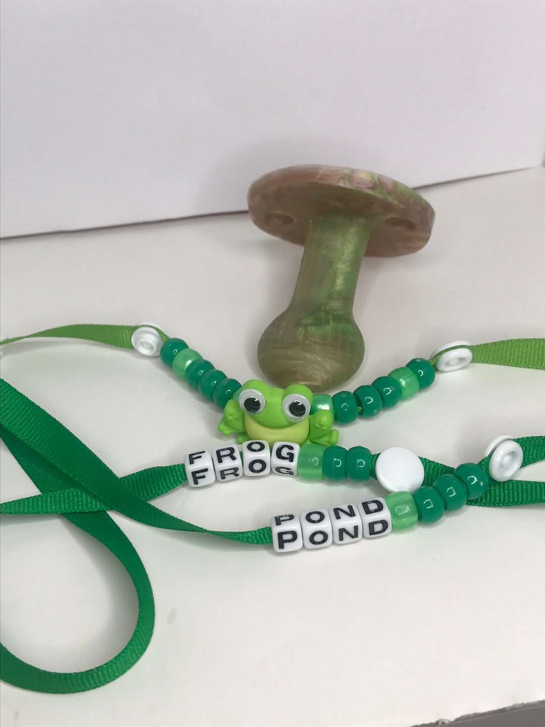 Adult OOAK Extra Long frog Pond Perfect Adult Pacifier Set - Etsy