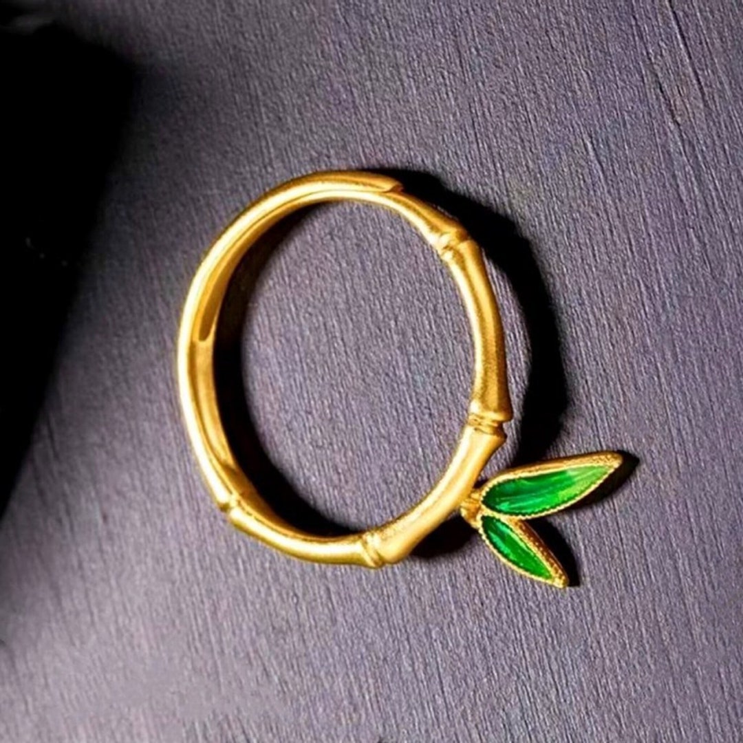 Tiny Bamboo Ring, Dainty Bambo Ring for Gifts With Gift Packaging ...