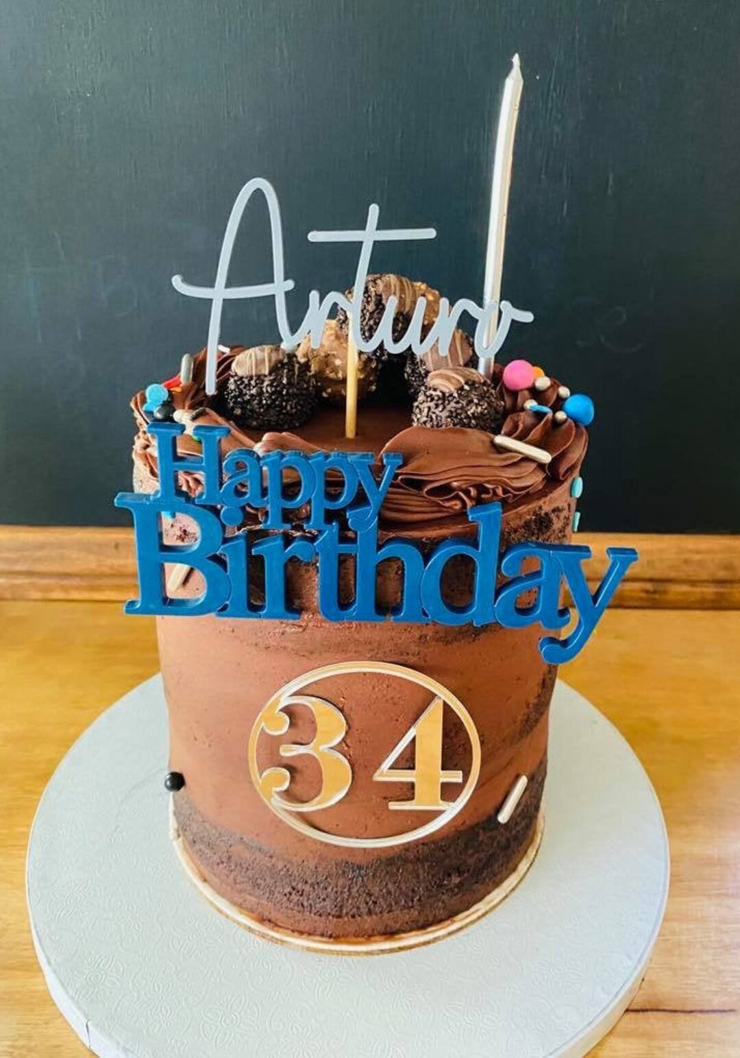 Custom Cake Topper Kit, Birthday Cake Decorating Kit - Etsy