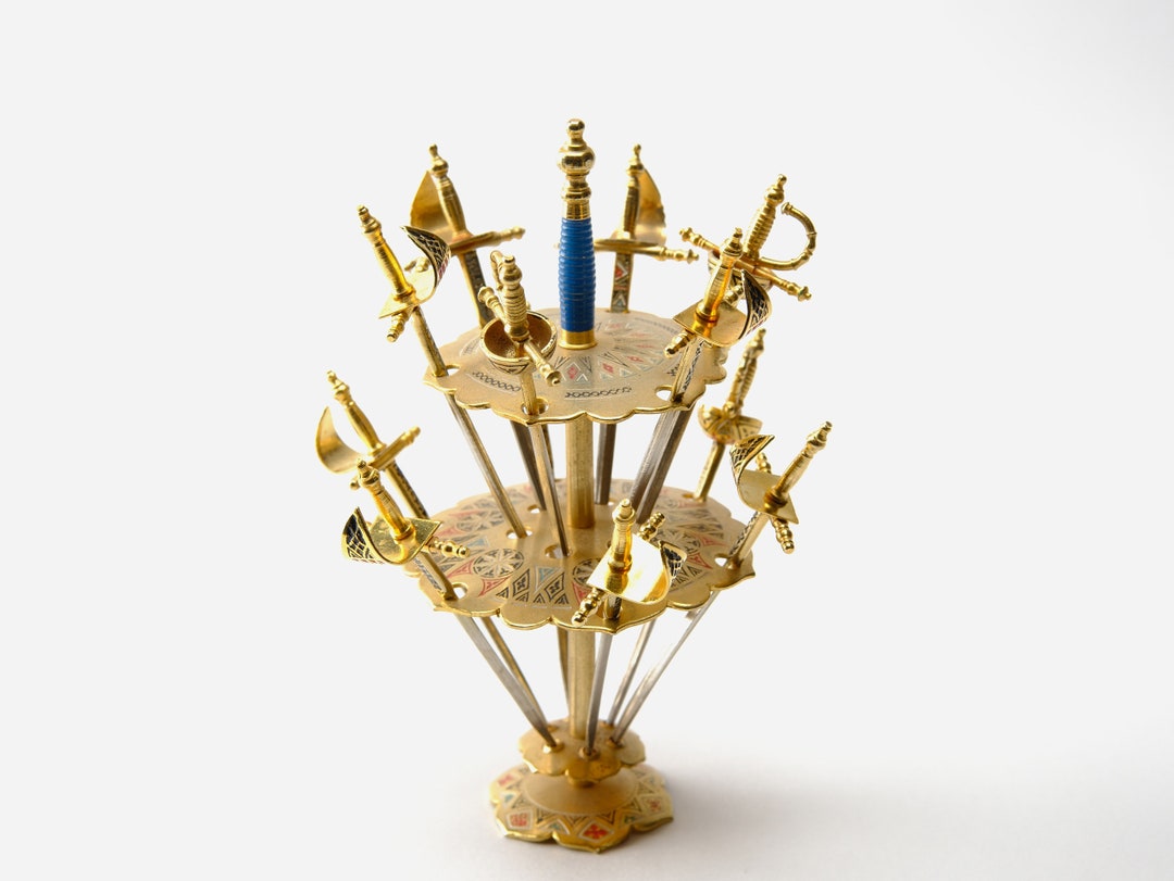 Twelve Toledo Cocktail Swords in a Stand - Etsy
