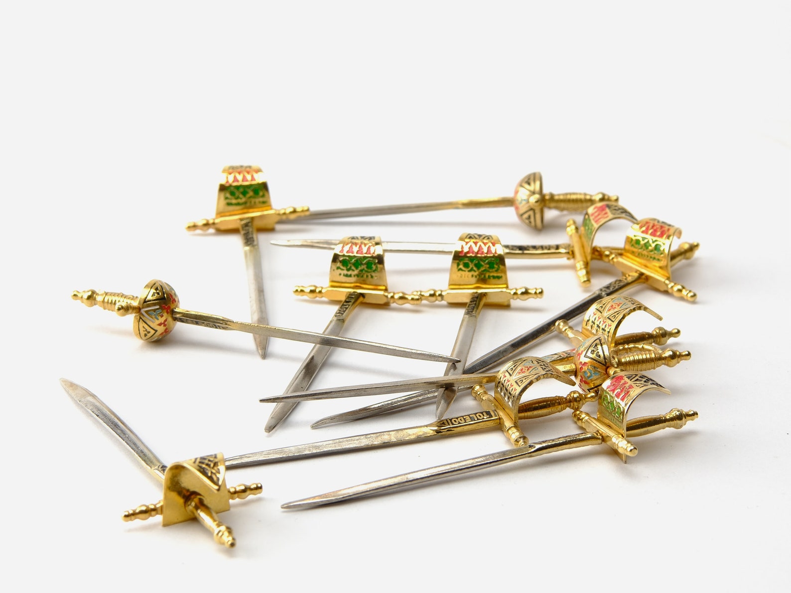 Twelve Toledo Cocktail Swords in a Stand - Etsy