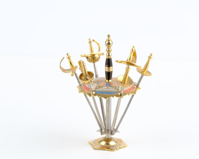 Six Toledo Cocktail Swords in a Stand - Etsy