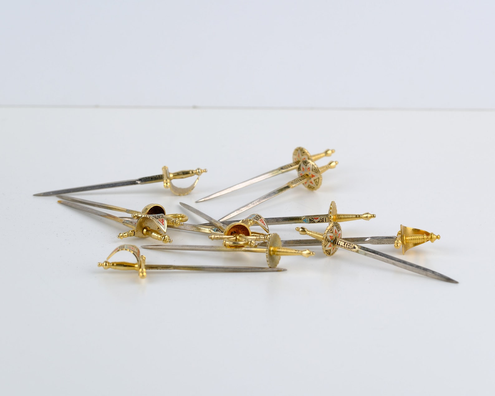Twelve Toledo Cocktail Swords in a Stand - Etsy