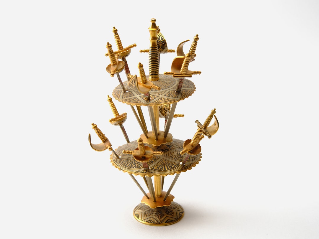 Twelve Toledo Cocktail Swords in a Stand - Etsy