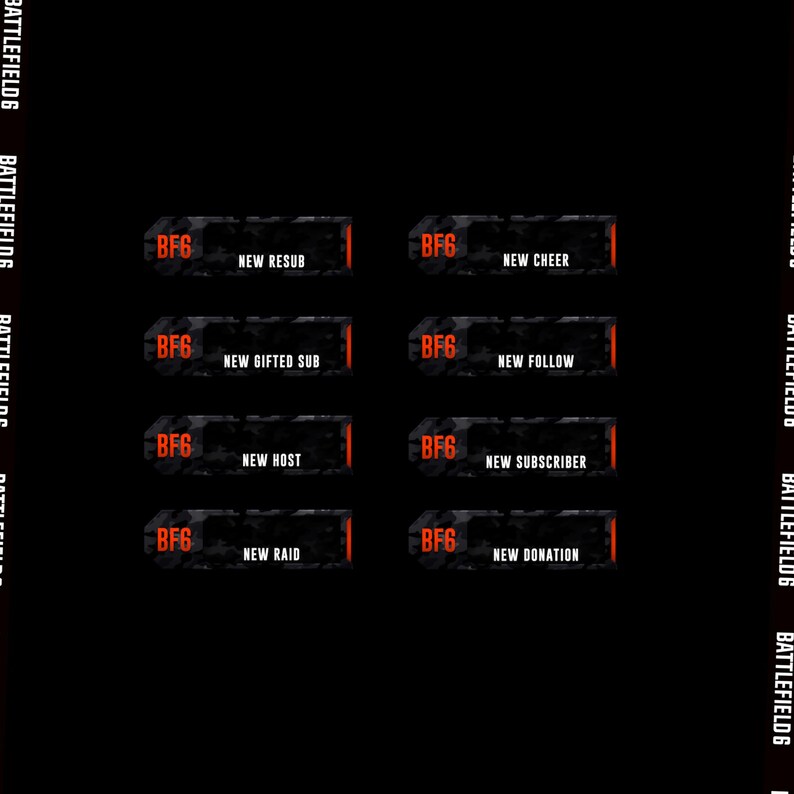 Twitch Overlay Pack for Battlefield 6 (BF6) — Animated Scenes, Alerts ...