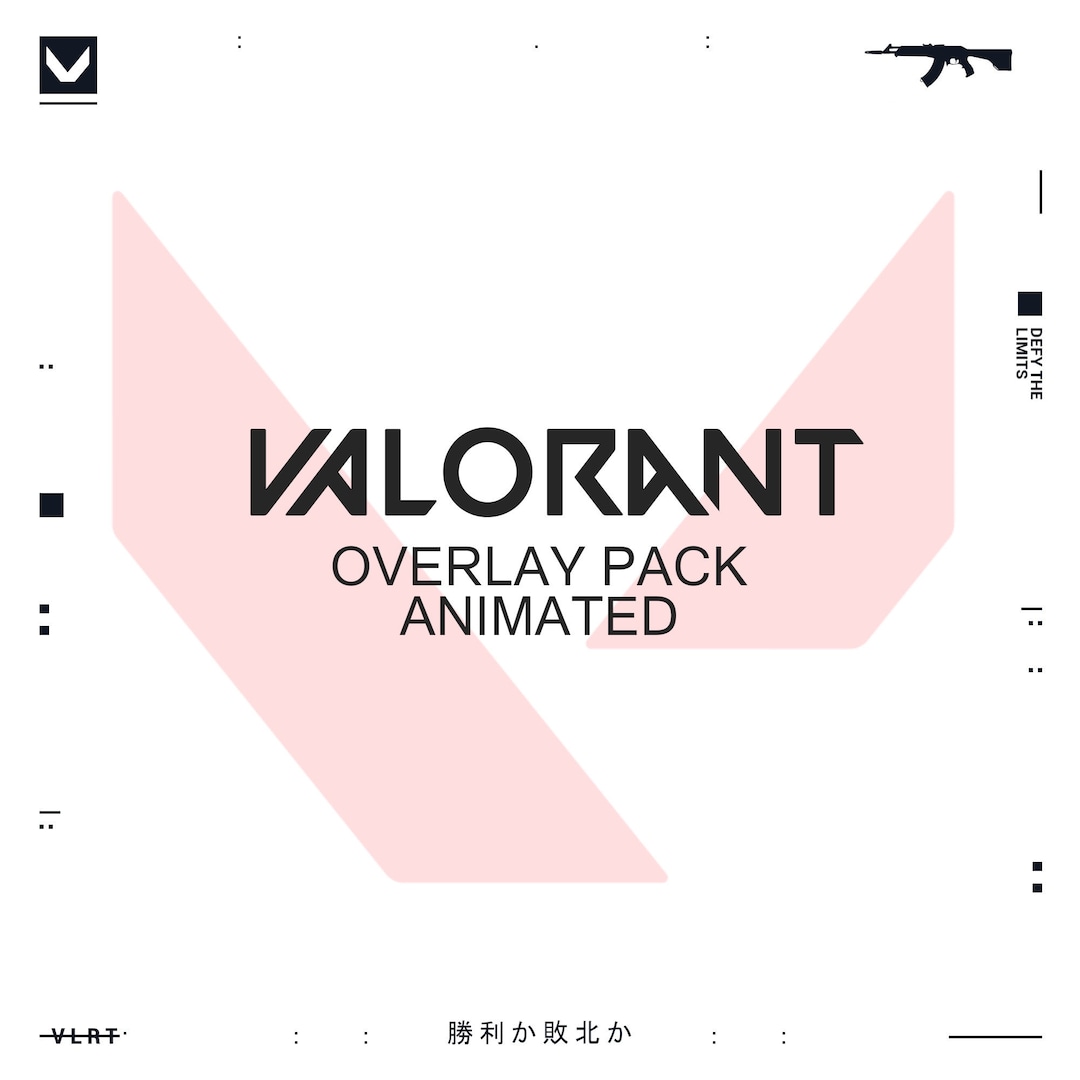 VALORANT Animated Overlay Pack / Screen Border Facecam Webcam Streaming ...