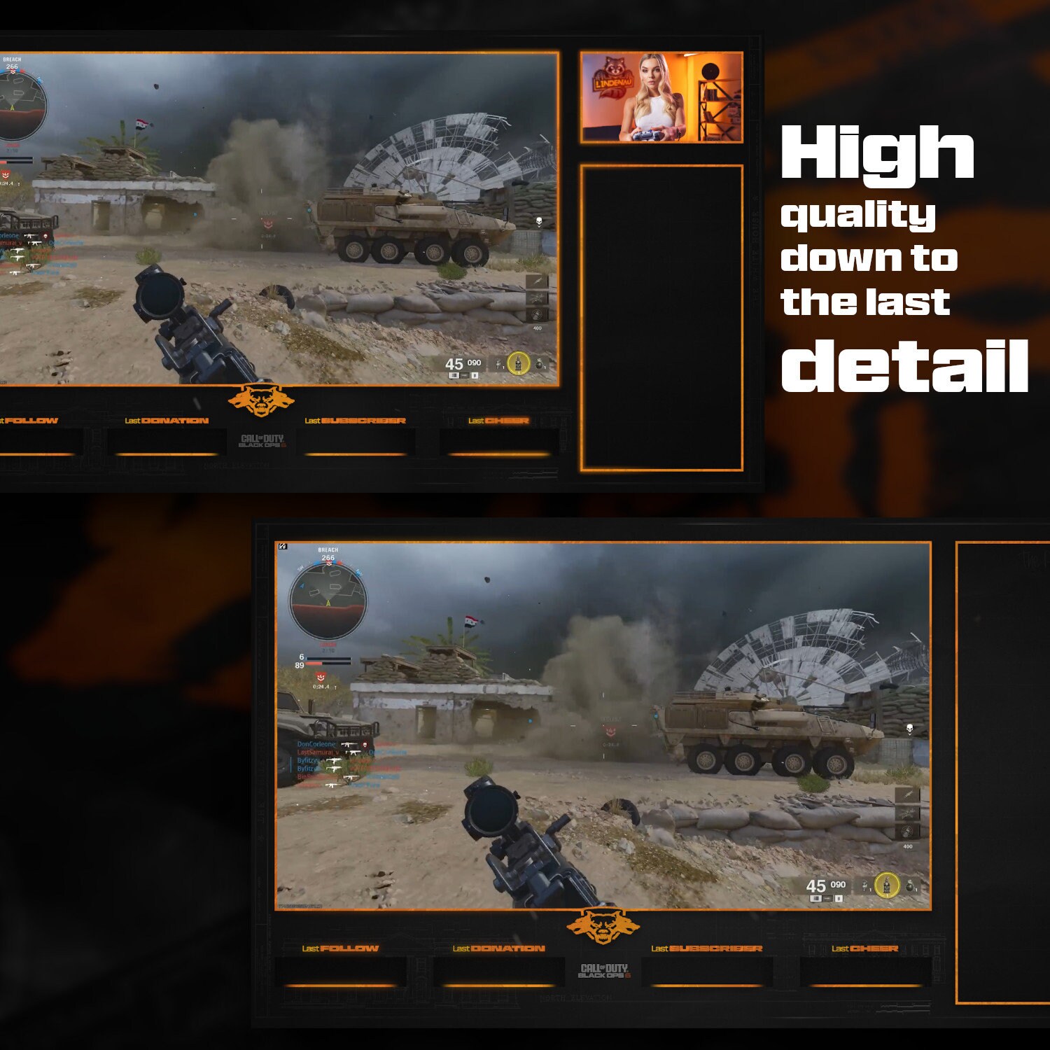 XL COD Black Ops 6 Animated Twitch Overlay Pack I Decoration Vault ...