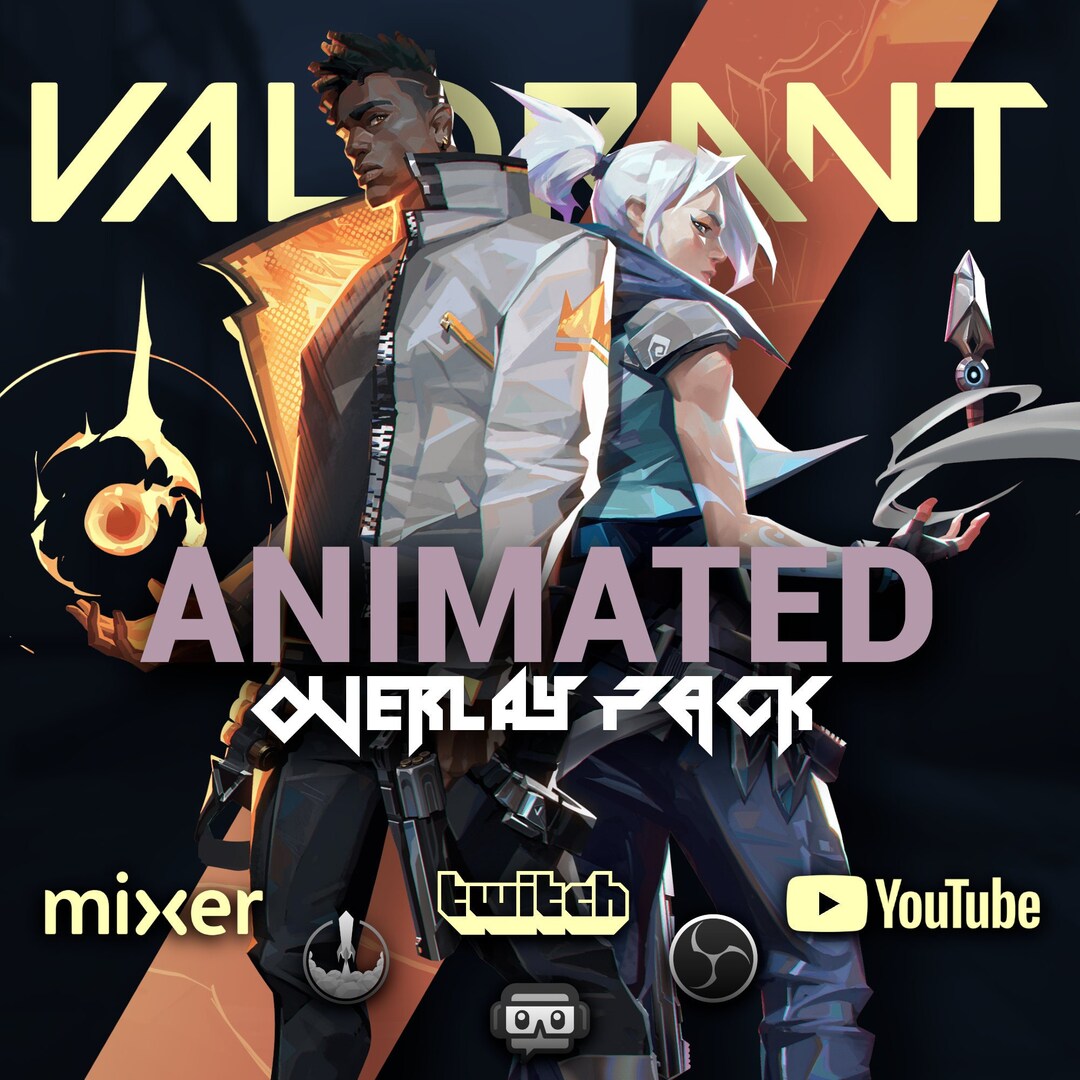 Valorant I Amimated Streaming Overlay Pack I Intermission Gaming Webcam ...