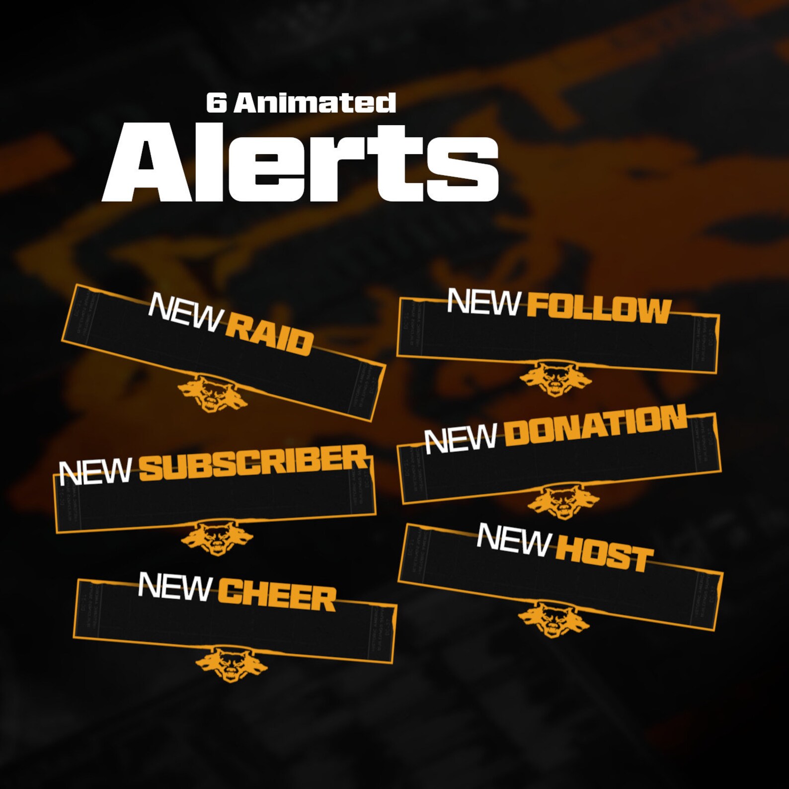 XL COD Black Ops 6 Animated Twitch Overlay Pack I Decoration Vault ...