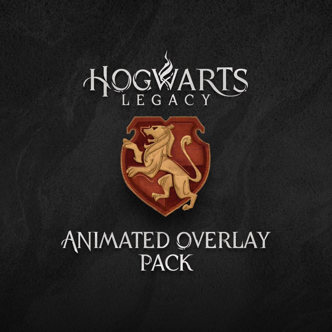 Hogwarts Legacy Gryffindor Animated Overlay Pack I Start Be Right Back ...
