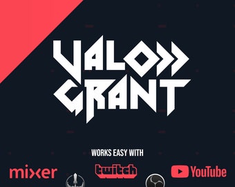 ANIMATED Valorant Jett Twitch and Youtube Overlay Pack 3 Scenes Start ...