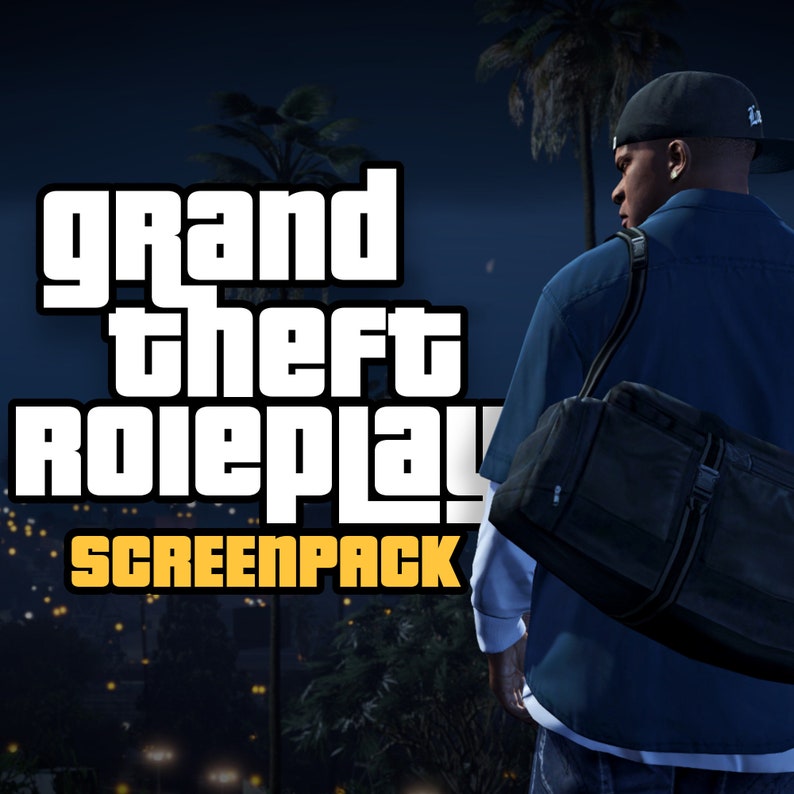 GTA Grand Theft Roleplay Twitch Streaming Overlay Screen Pack Animated ...