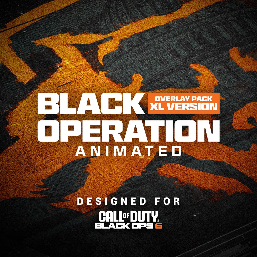 XL COD Black Ops 6 Animated Twitch Overlay Pack I Decoration Vault ...