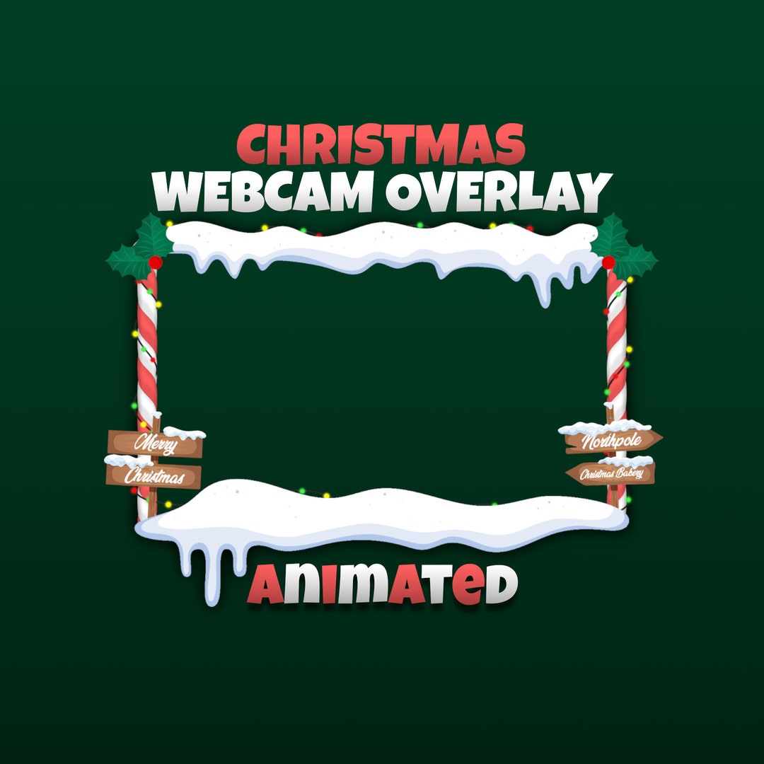 Animated Christmas Webcam Facecam Overlay I Twitch Streaming Gaming ...