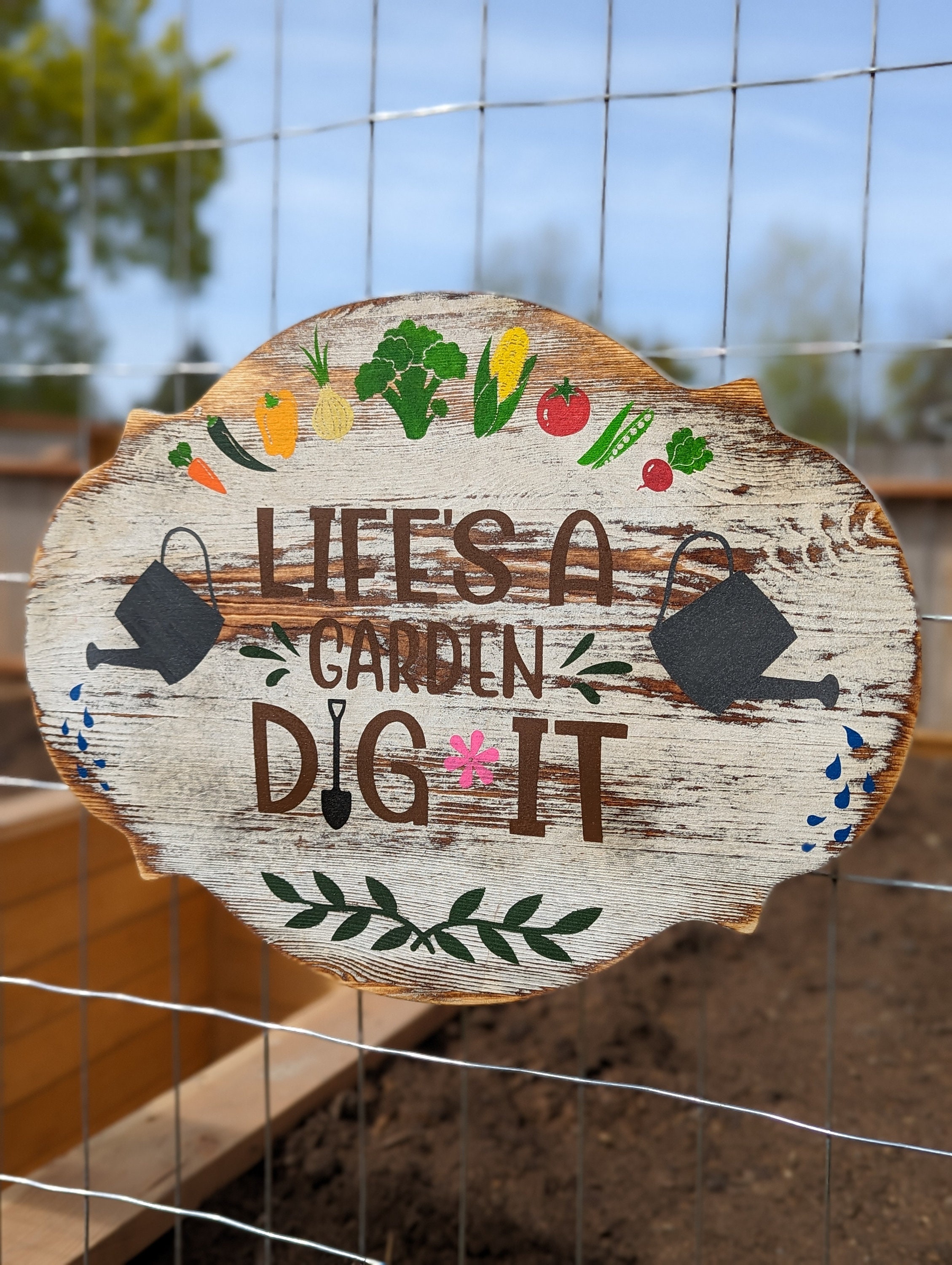 Cute Garden Sign life's A Garden Dig It - Etsy