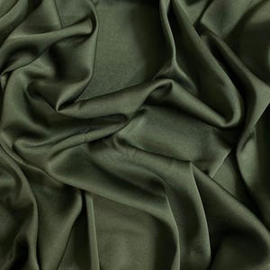 Triacetate Satin Backed Crepe in Olive - Etsy